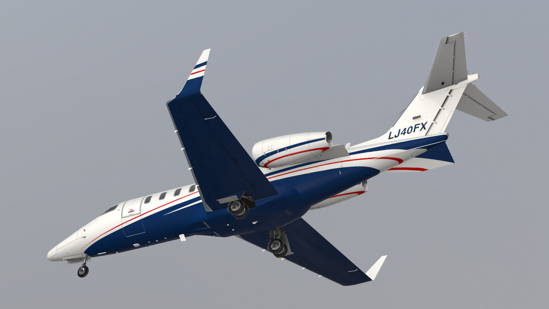 Bombardier Learjet 40 - 3D Model by Autoflex