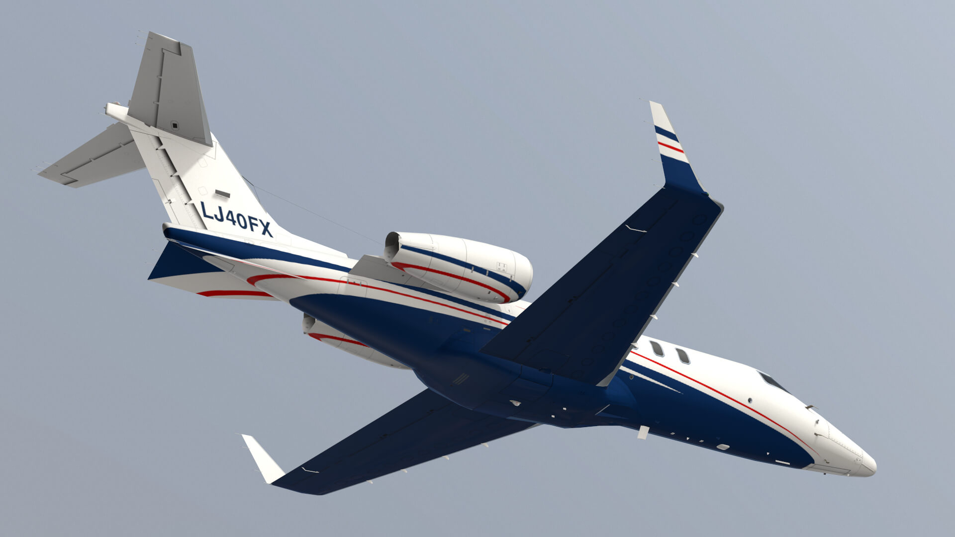 Bombardier Learjet 40 - 3D Model by Autoflex