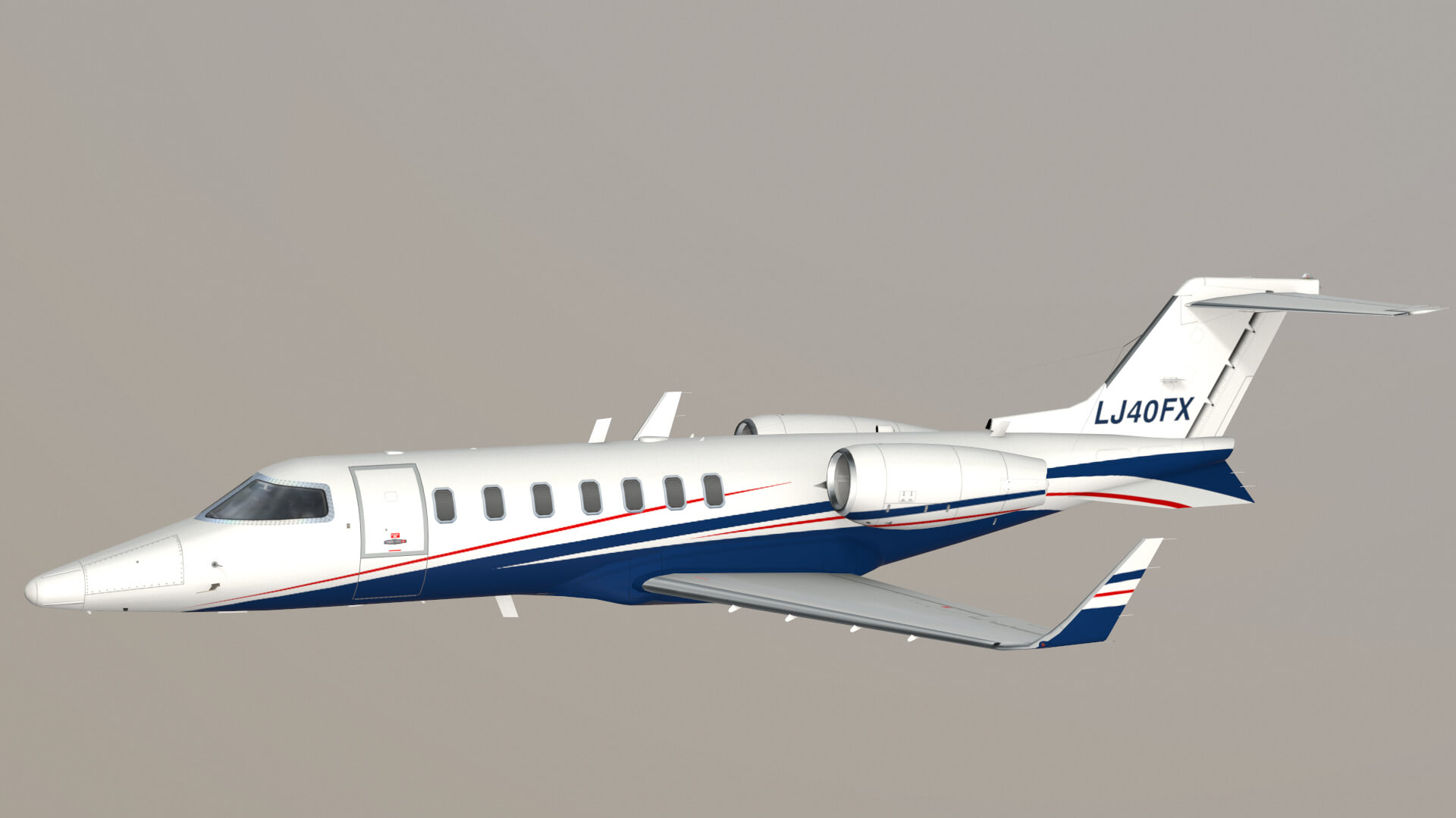 Bombardier Learjet 40 - 3D Model by Autoflex