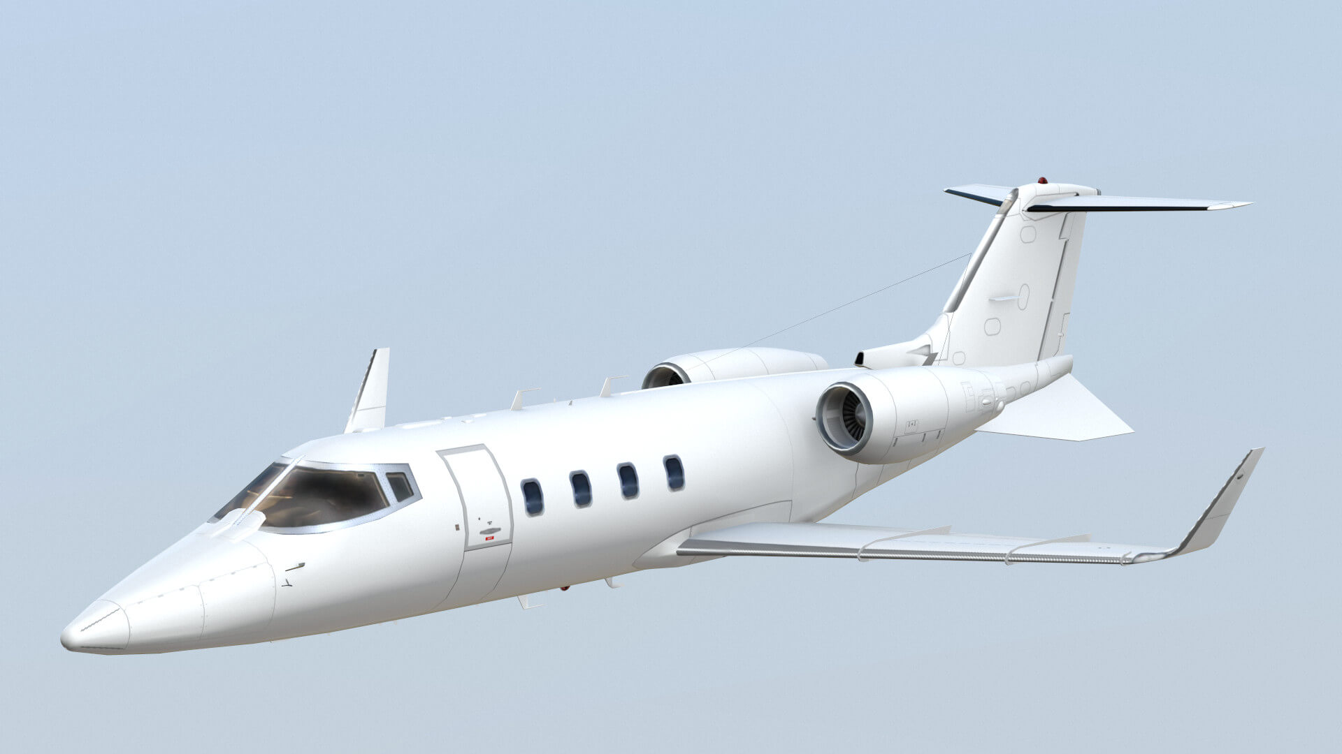 Learjet 55 Business Jet - 3D Model by Autoflex