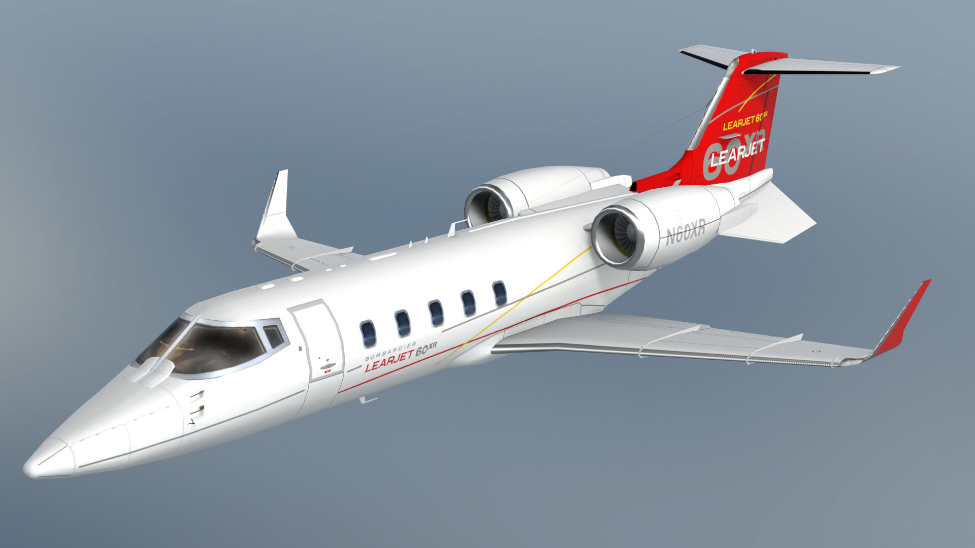Bombardier Learjet 60XR - 3D Model by Autoflex