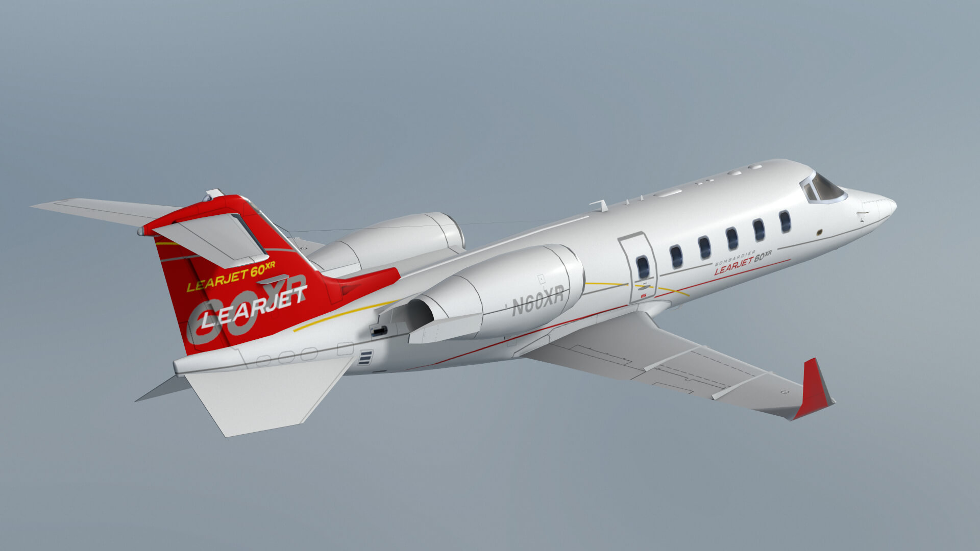 Bombardier Learjet 60XR - 3D Model by Autoflex