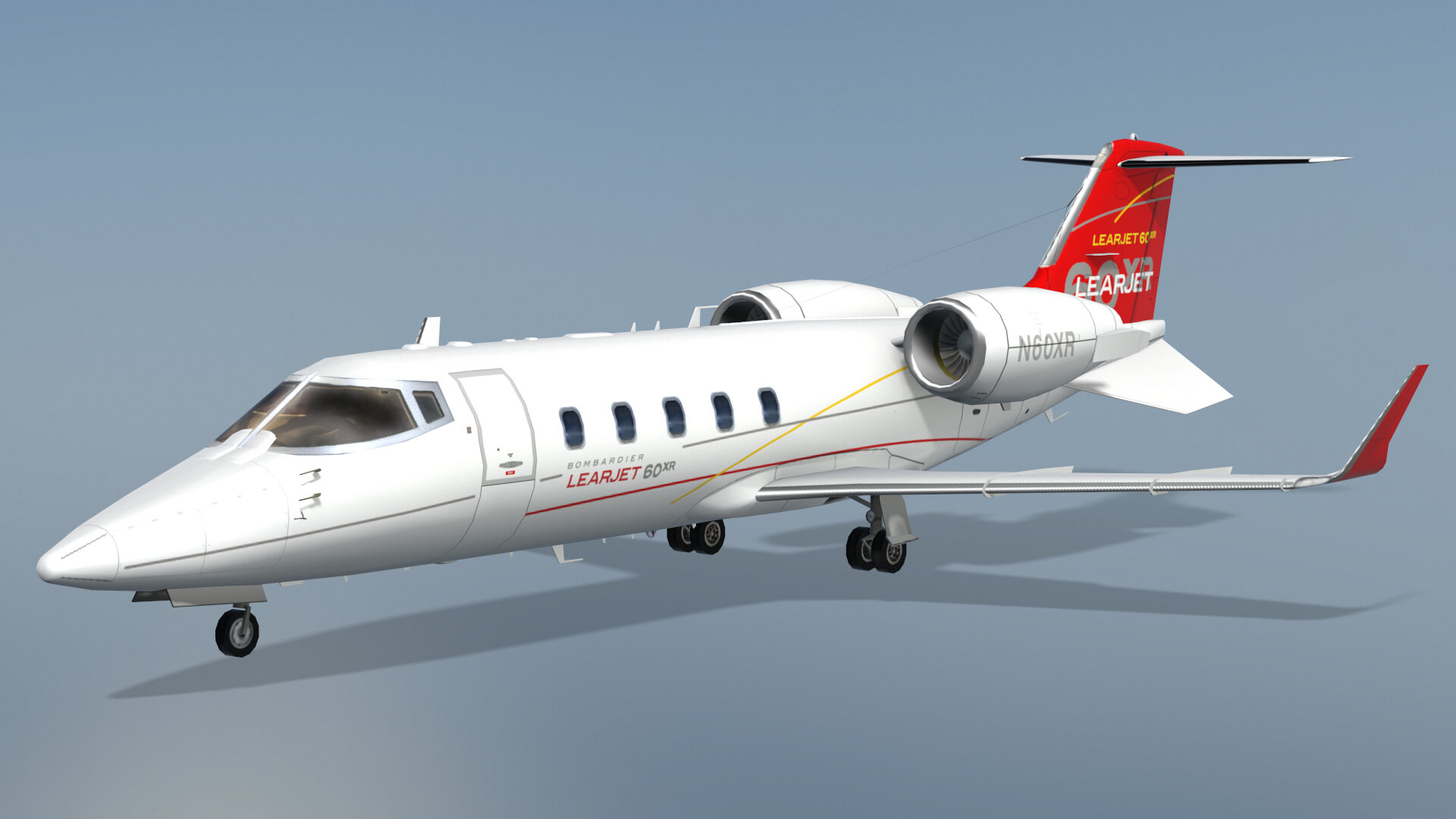 Bombardier Learjet 60XR - 3D Model by Autoflex