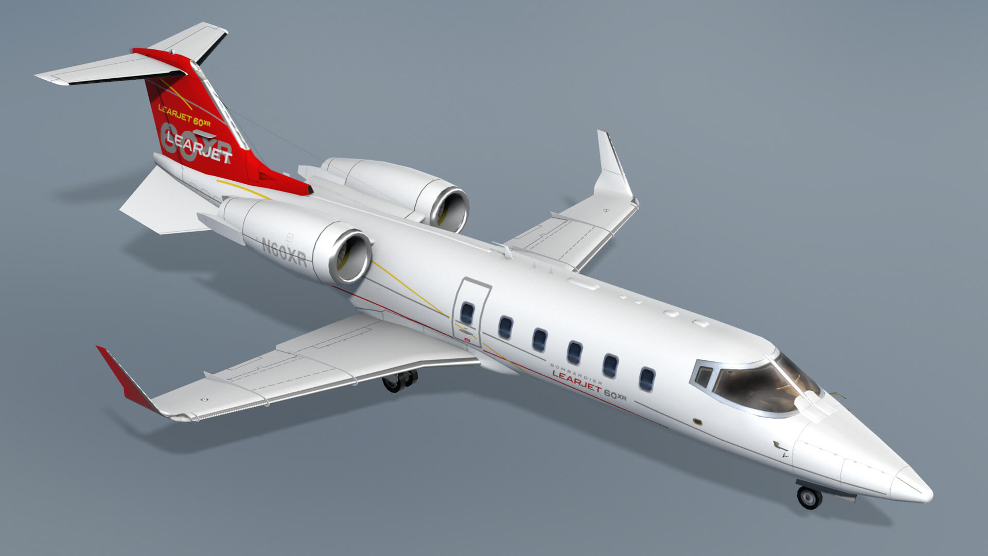 Bombardier Learjet 60XR - 3D Model by Autoflex