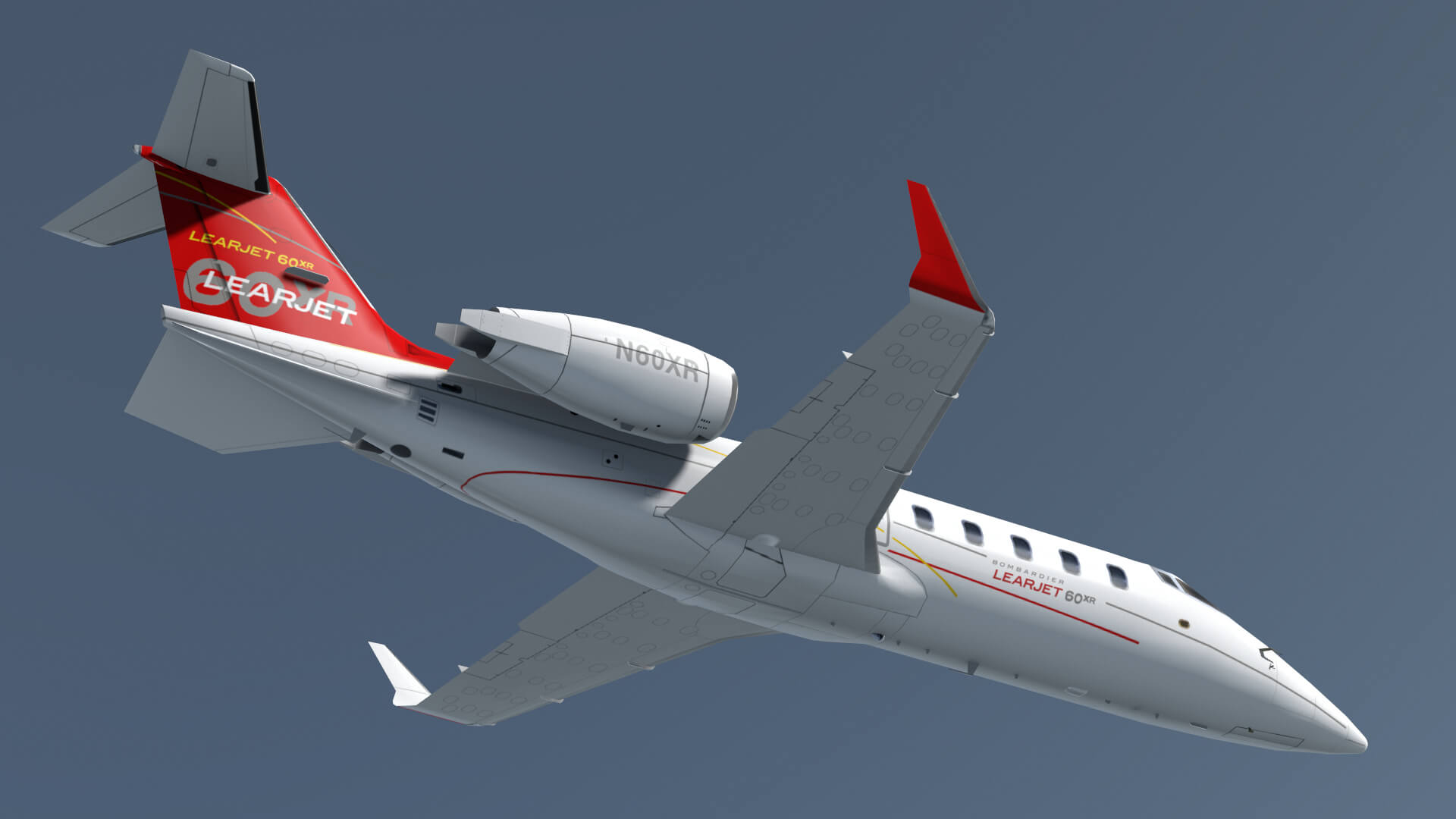 Bombardier Learjet 60XR - 3D Model by Autoflex