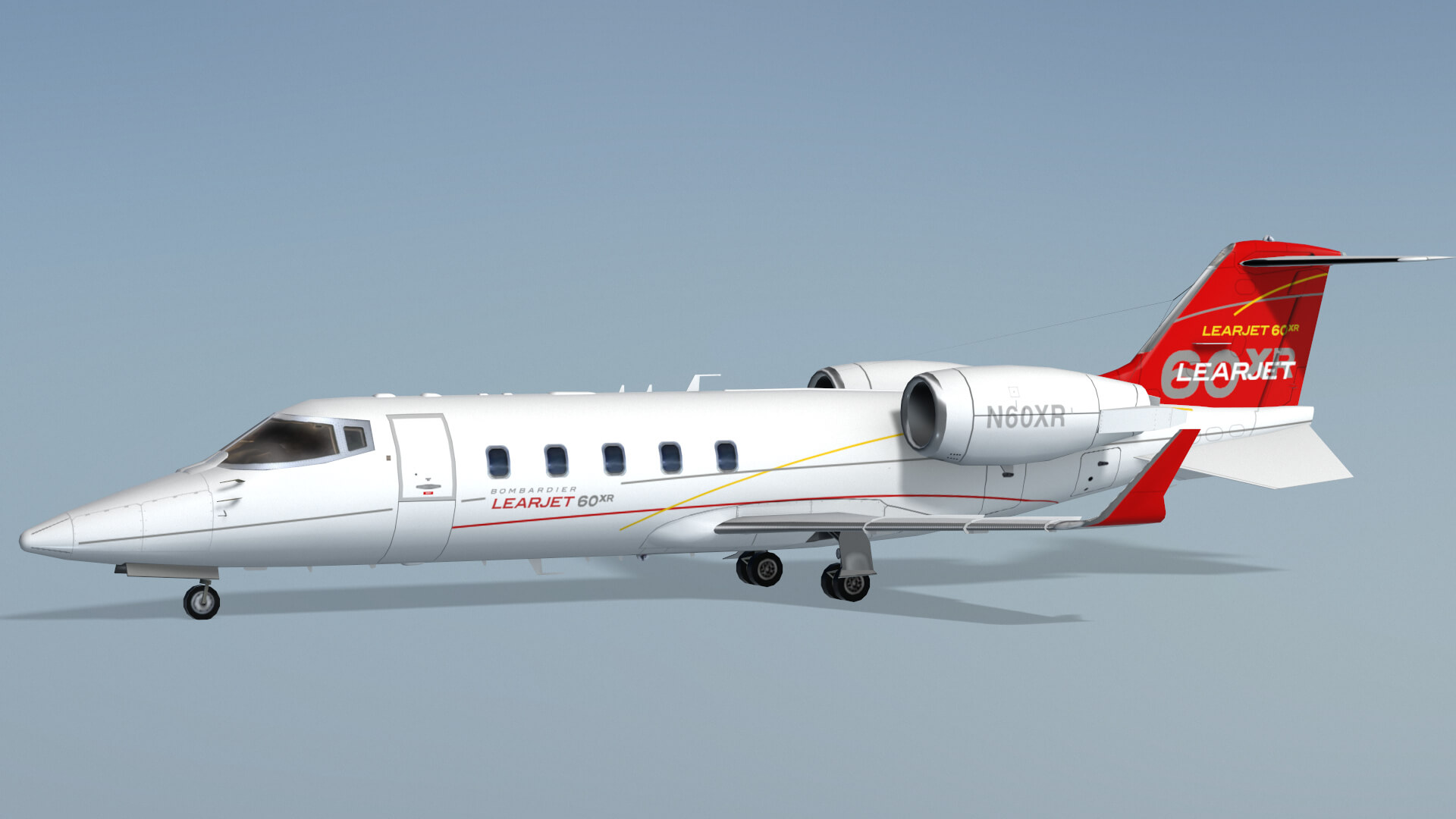 Bombardier Learjet 60XR - 3D Model by Autoflex