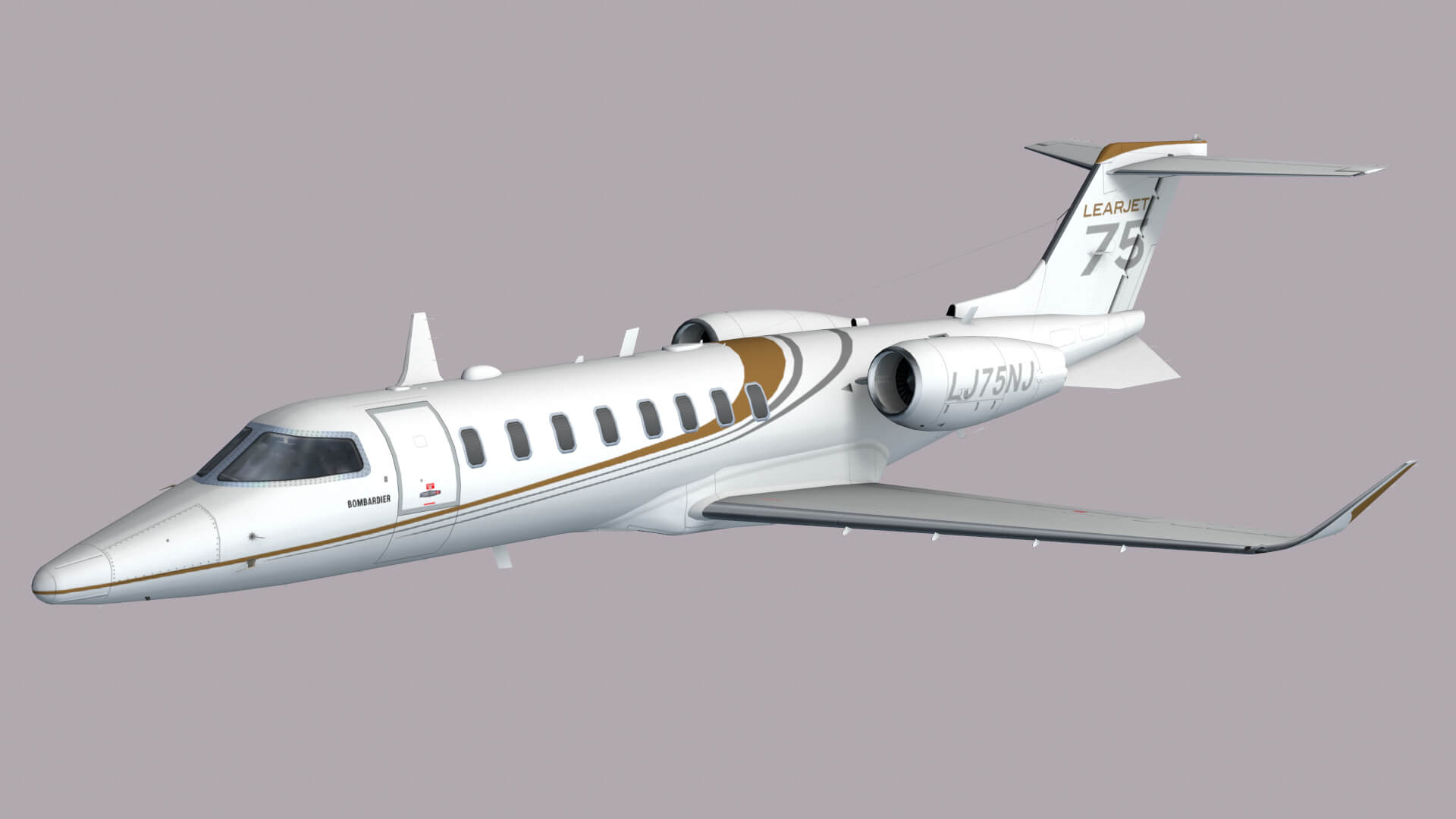 Bombardier Learjet 75 - 3D Model by Autoflex