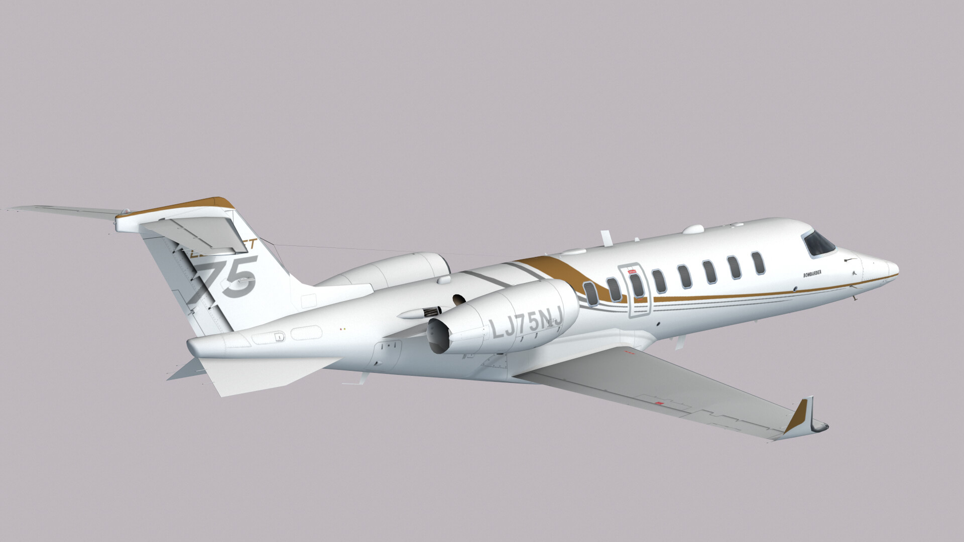 Bombardier Learjet 75 - 3D Model by Autoflex