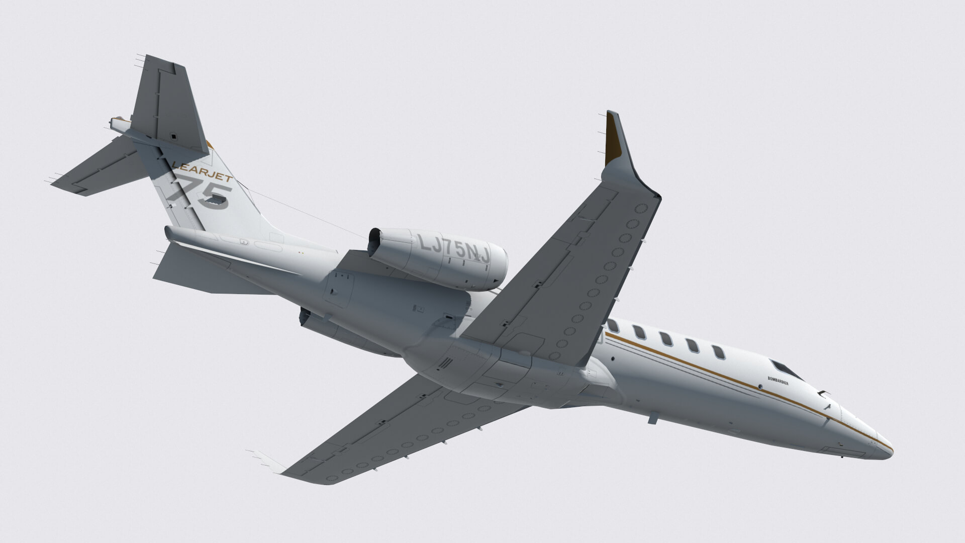 Bombardier Learjet 75 - 3D Model by Autoflex