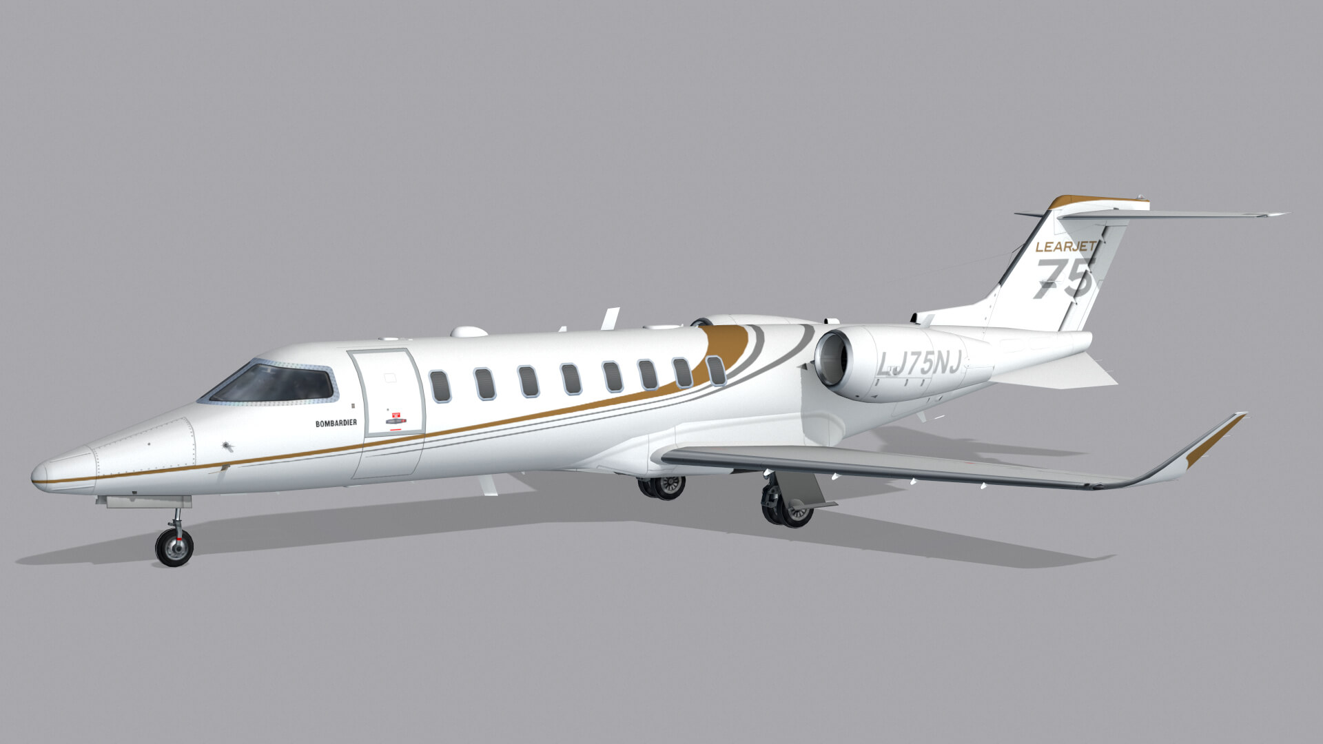 Bombardier Learjet 75 - 3D Model by Autoflex