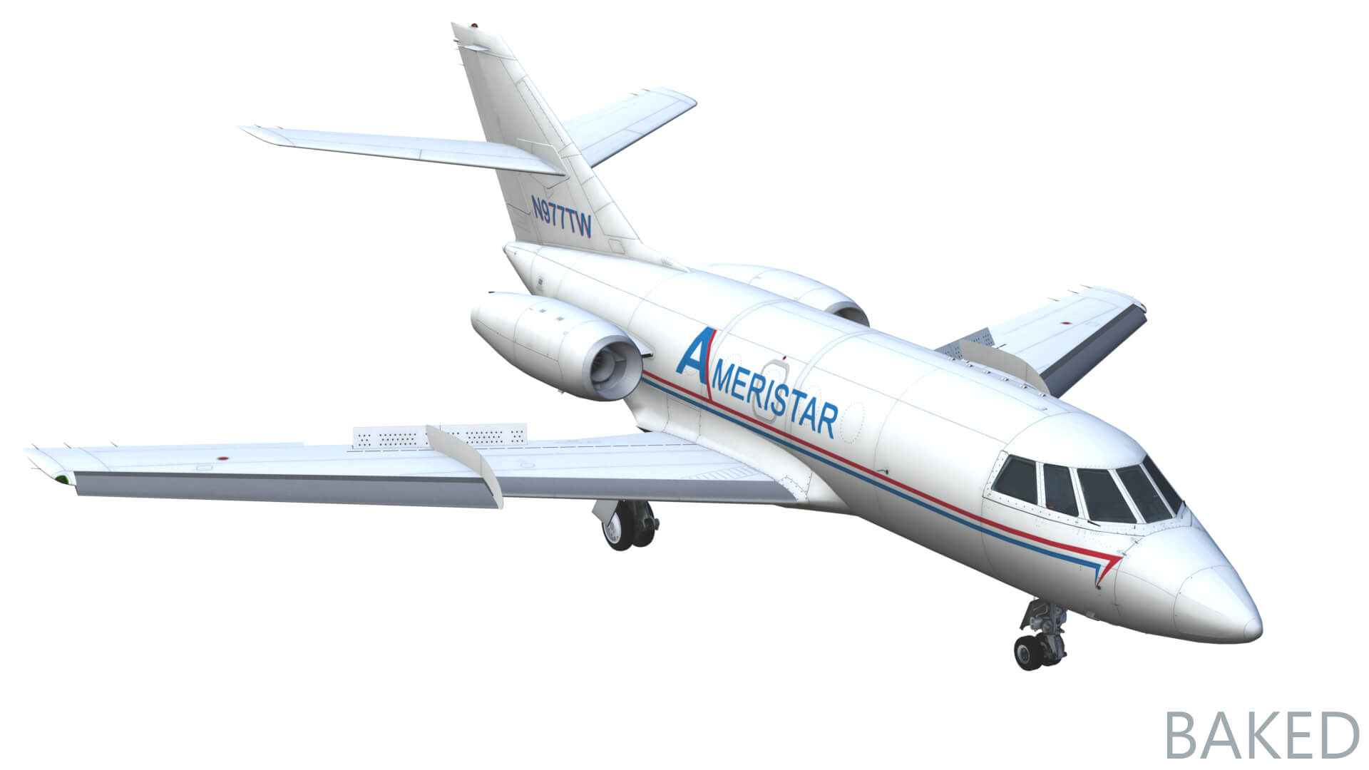 Dassault Falcon 20DC - 3D Model by Autoflex