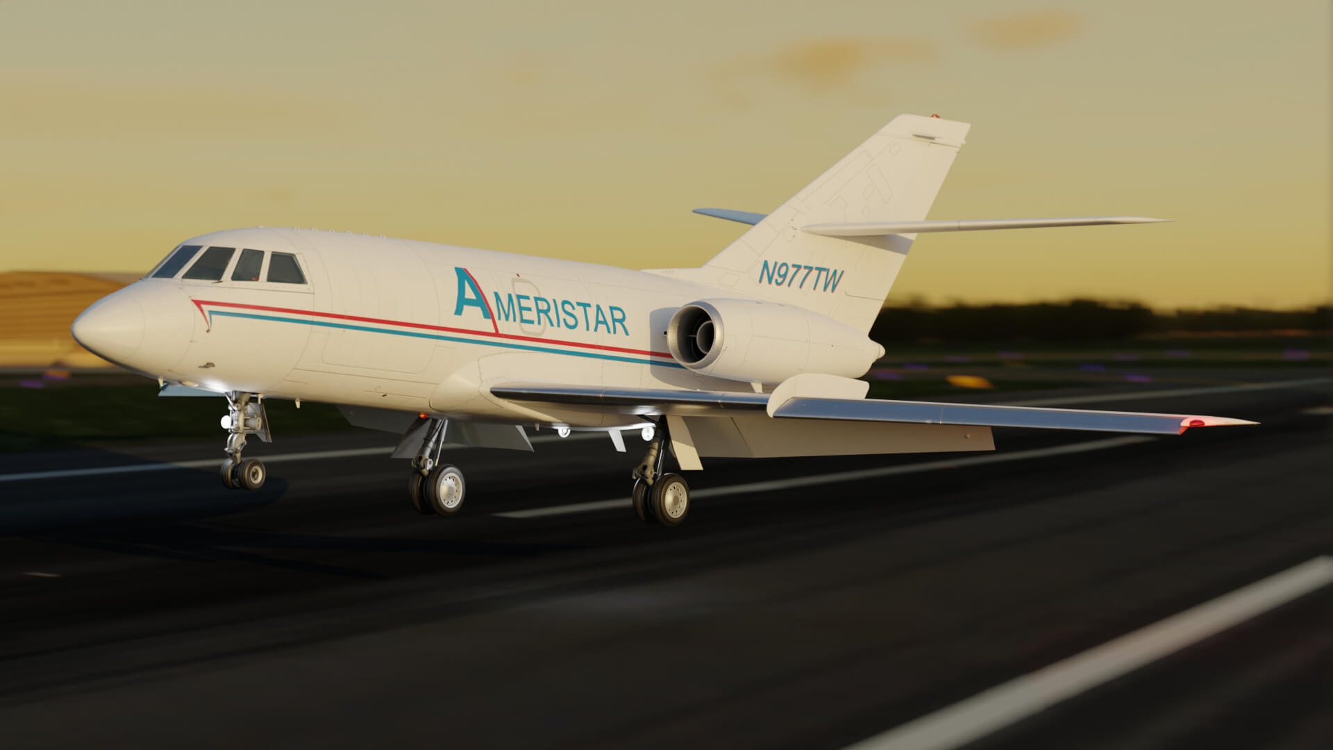 Dassault Falcon 20DC - 3D Model by Autoflex
