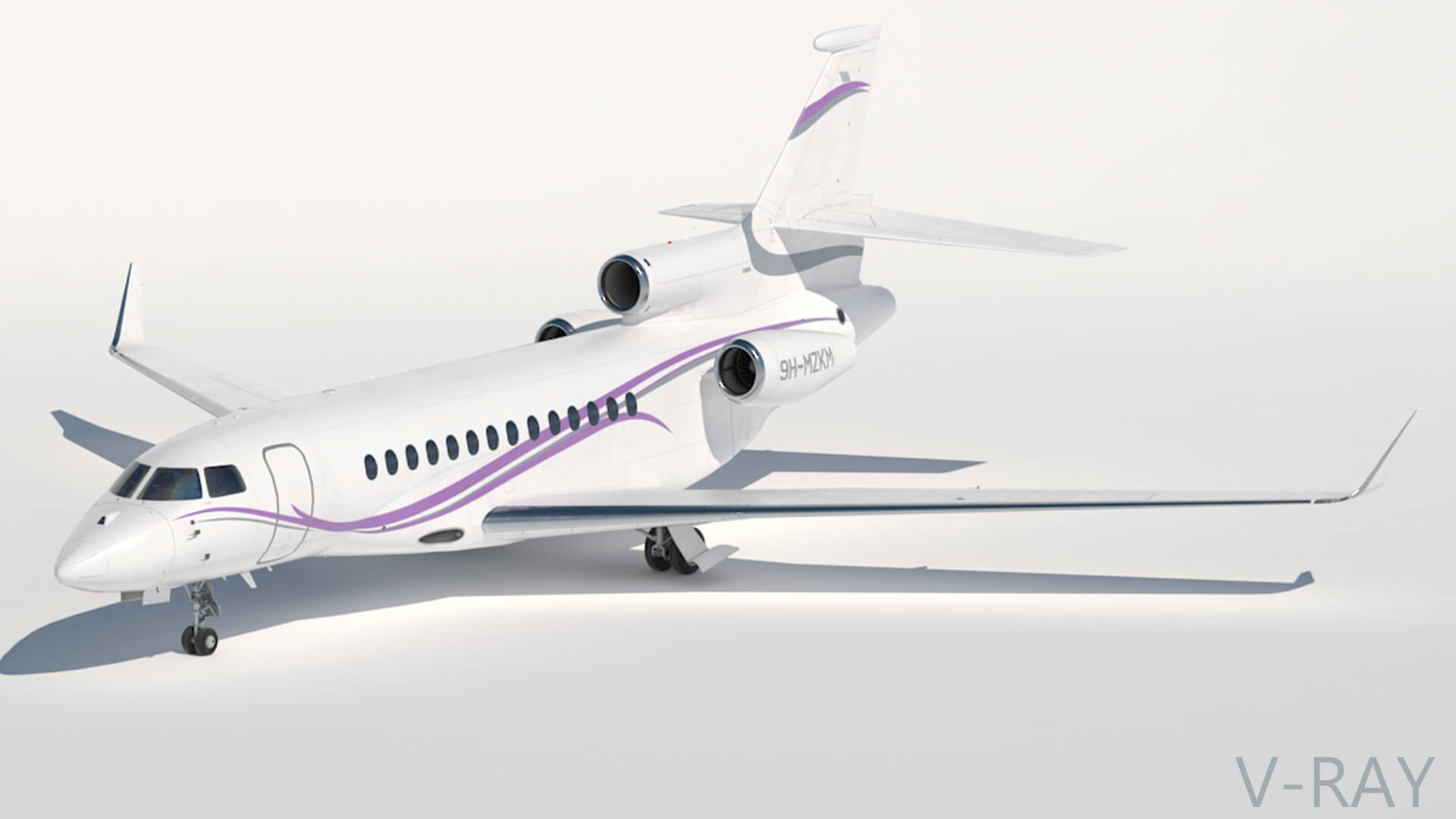 Dassault Falcon 7X - 3D Model by Autoflex