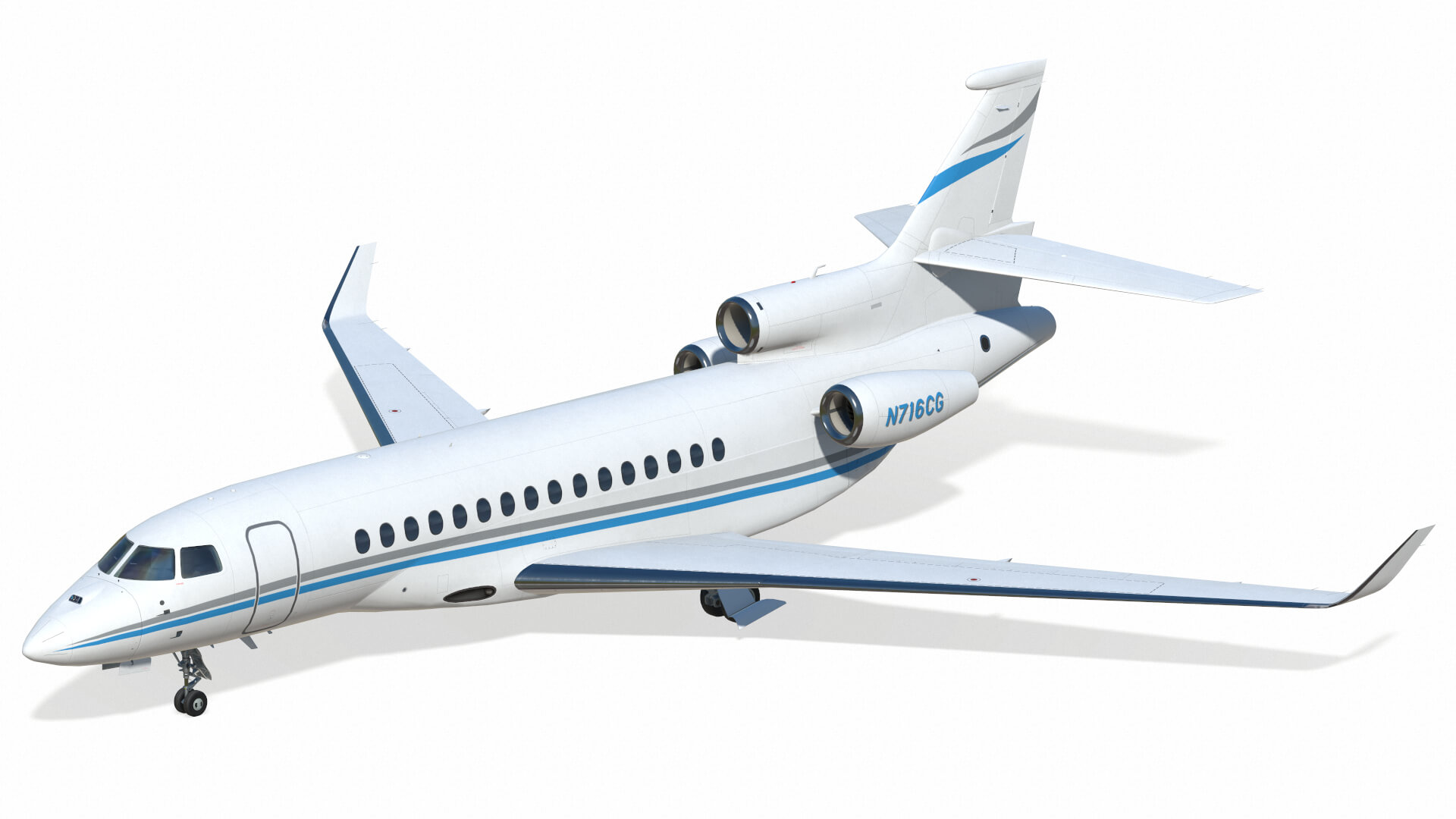 Dassault Falcon 8X - 3D Model by Autoflex