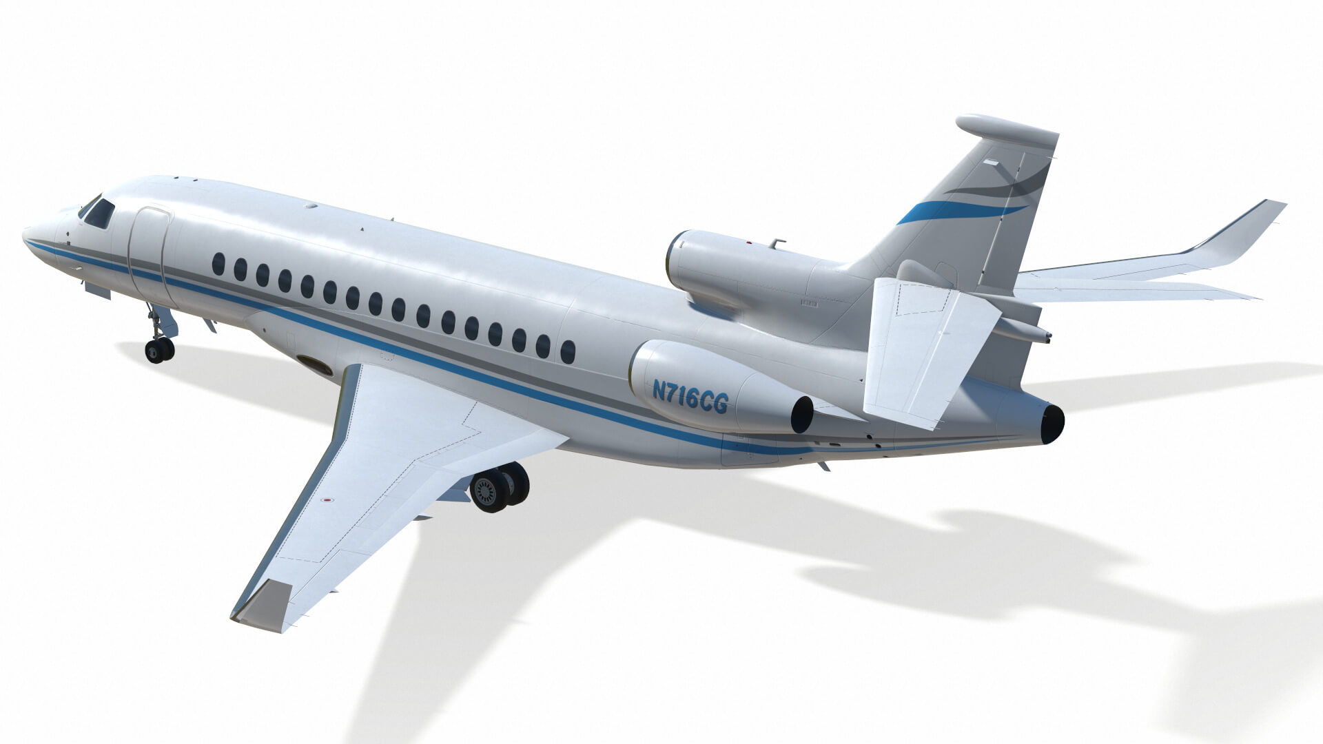 Dassault Falcon 8X - 3D Model by Autoflex
