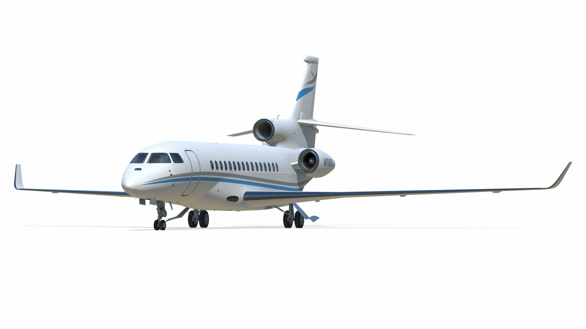 Dassault Falcon 8X - 3D Model by Autoflex
