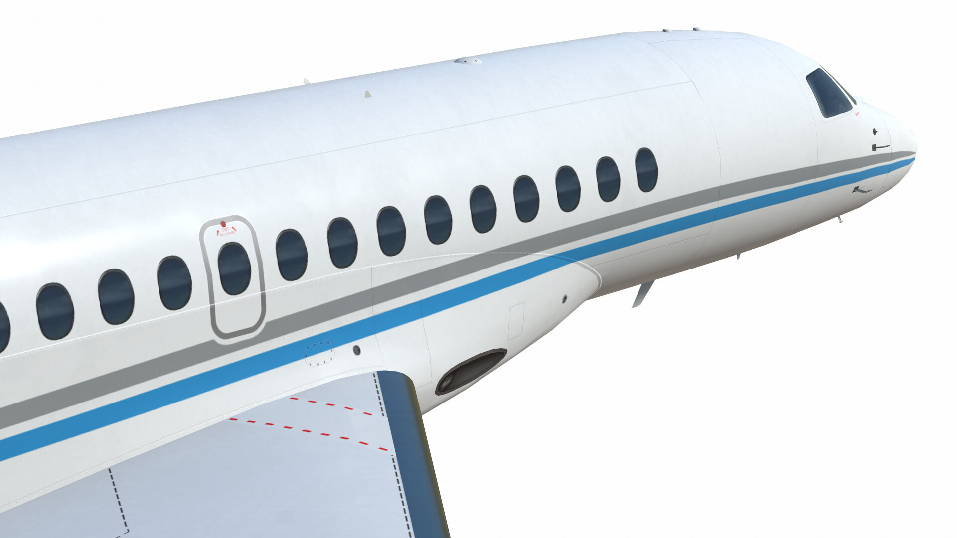 Dassault Falcon 8X - 3D Model by Autoflex