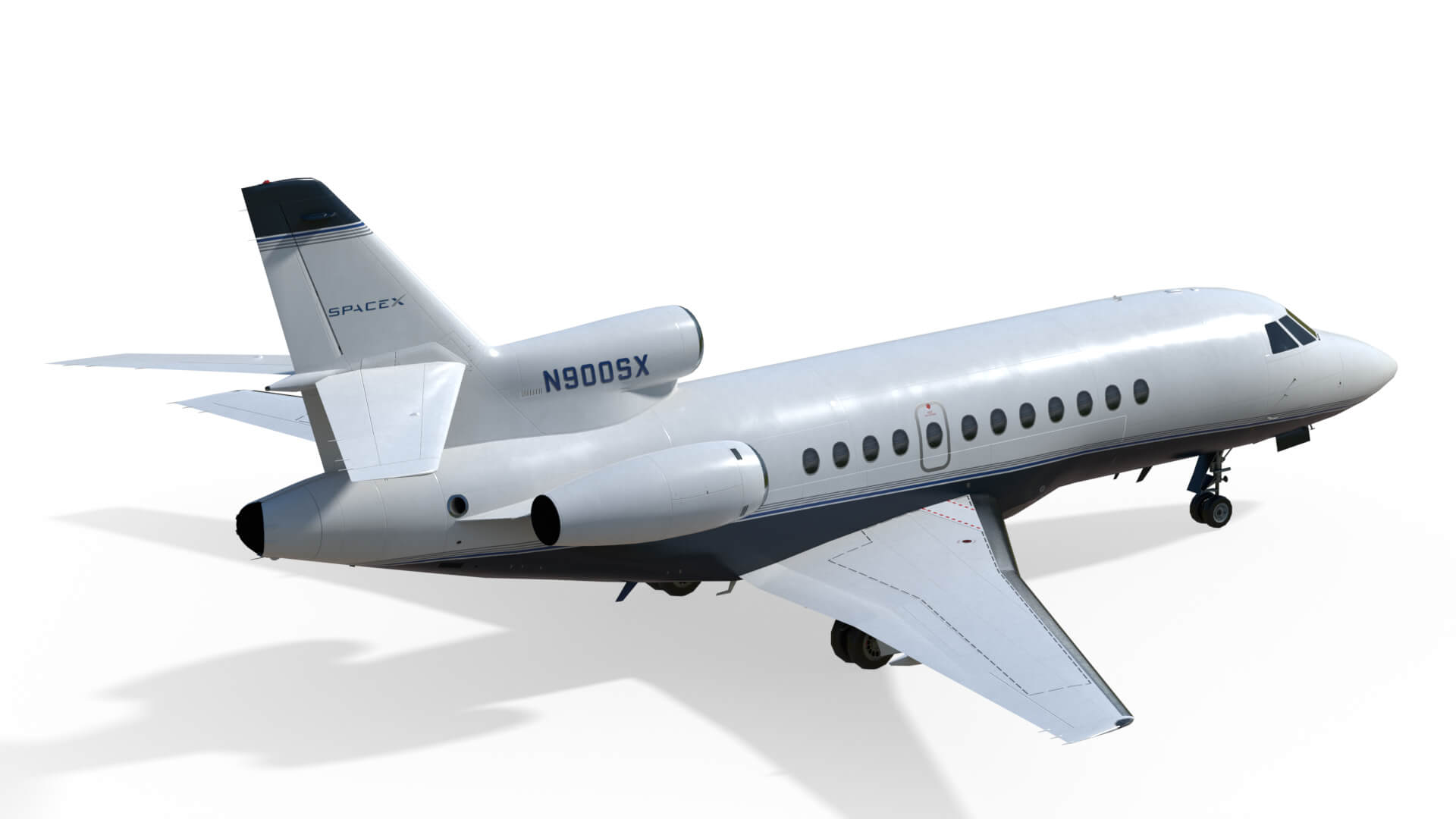 Dassault Falcon 900B - 3D Model by Autoflex
