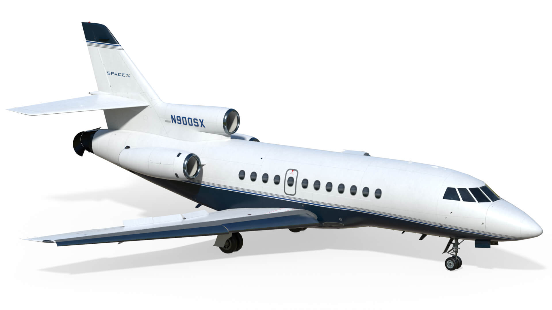 Dassault Falcon 900B - 3D Model by Autoflex