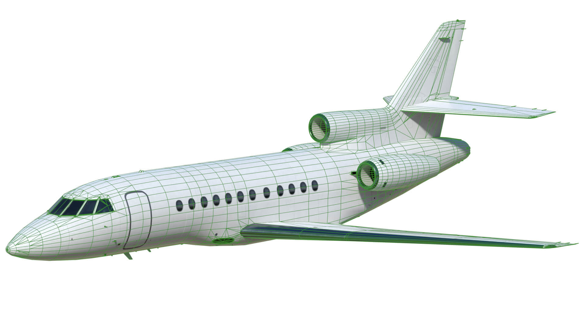 Dassault Falcon 900B - 3D Model by Autoflex