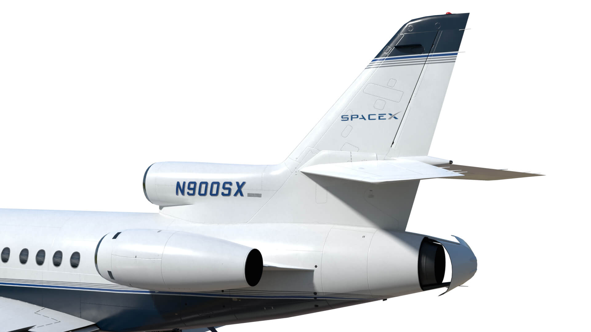 Dassault Falcon 900B - 3D Model by Autoflex
