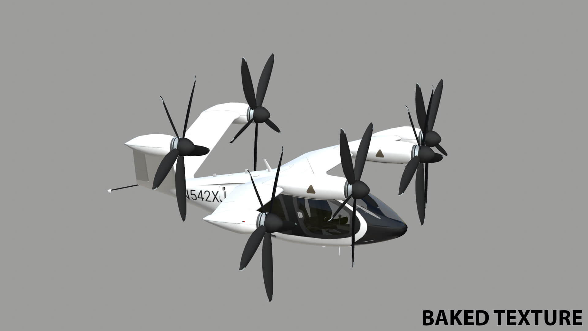 Joby S4 EVTOL - 3D Model by Autoflex