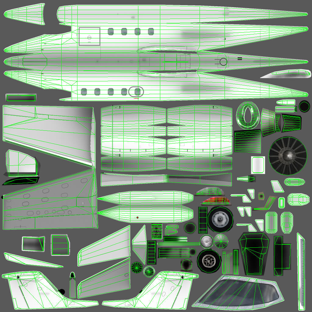 Learjet 25 - 3D Model by Autoflex