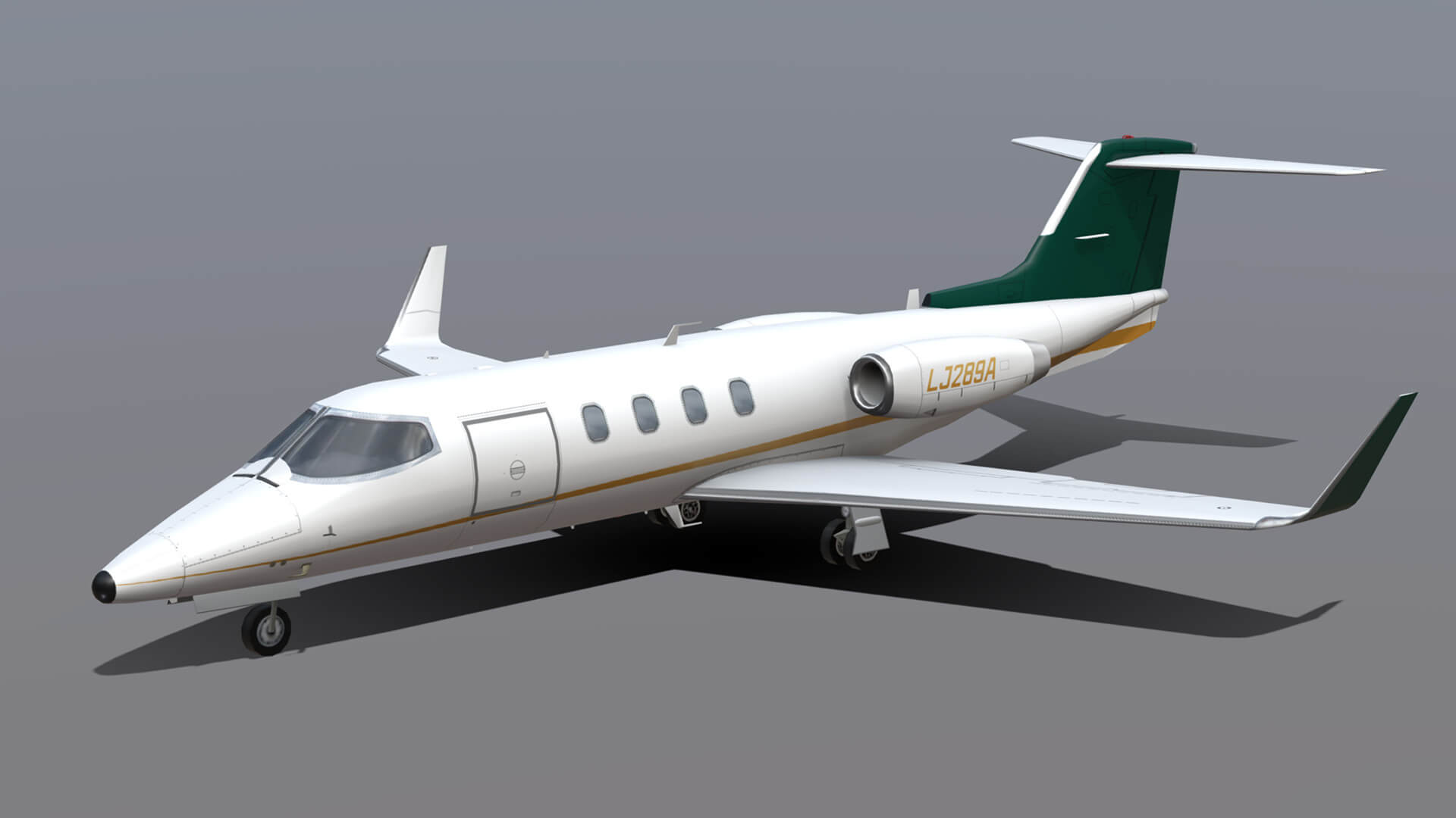 Learjet 28 Business Jet - 3D Model by Autoflex