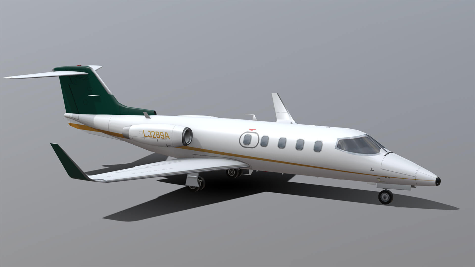 Learjet 28 Business Jet - 3D Model by Autoflex