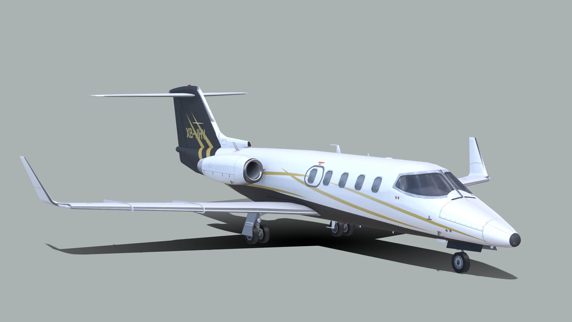 Learjet 29 Business Jet - 3D Model by Autoflex