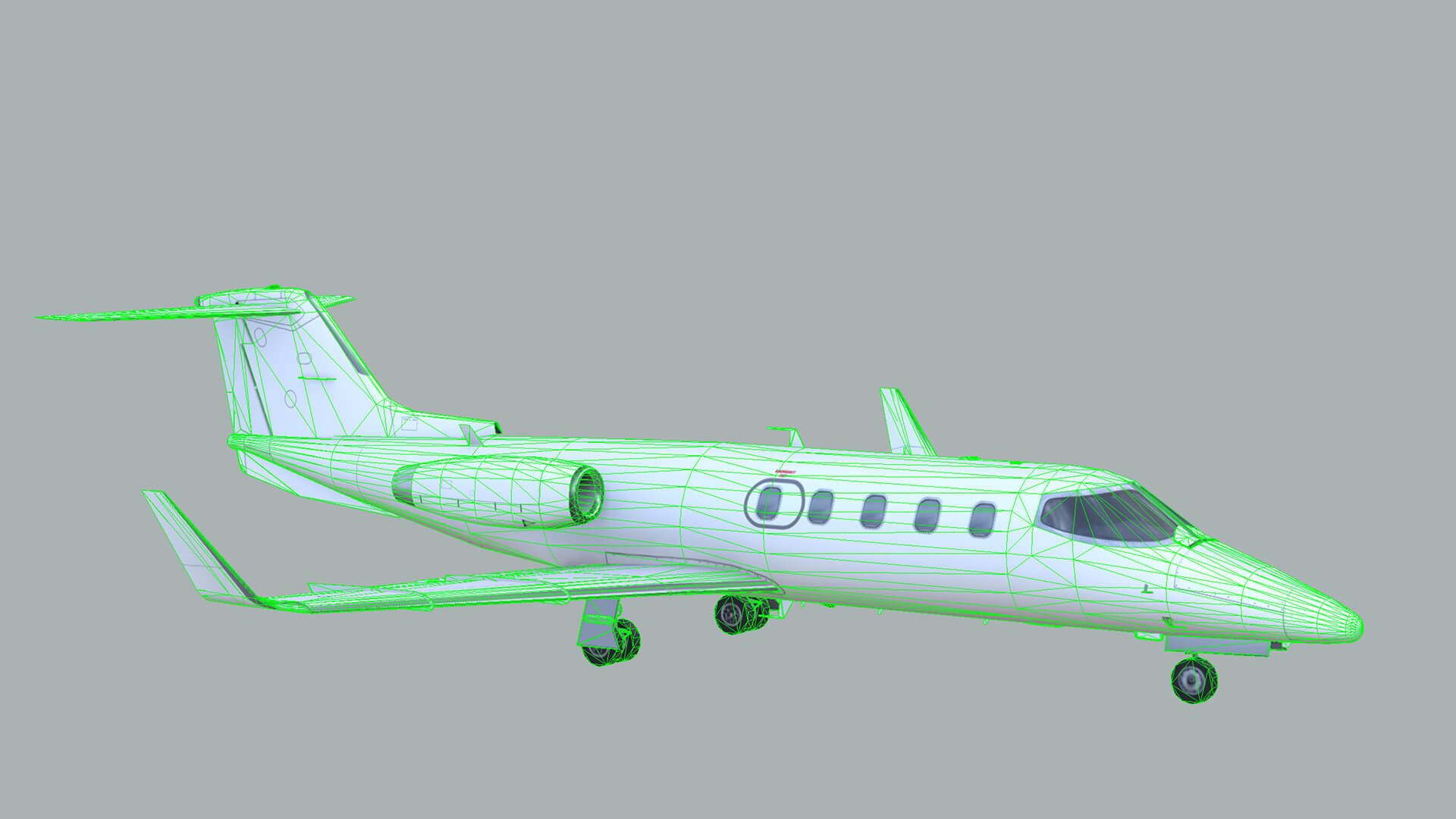 Learjet 29 Business Jet - 3D Model by Autoflex