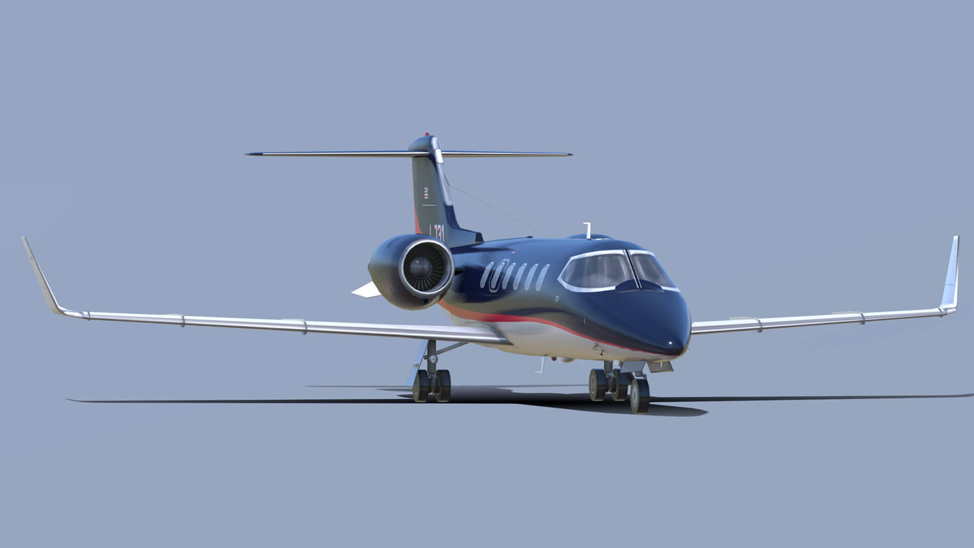 Learjet 31 Business Jet - 3D Model by Autoflex
