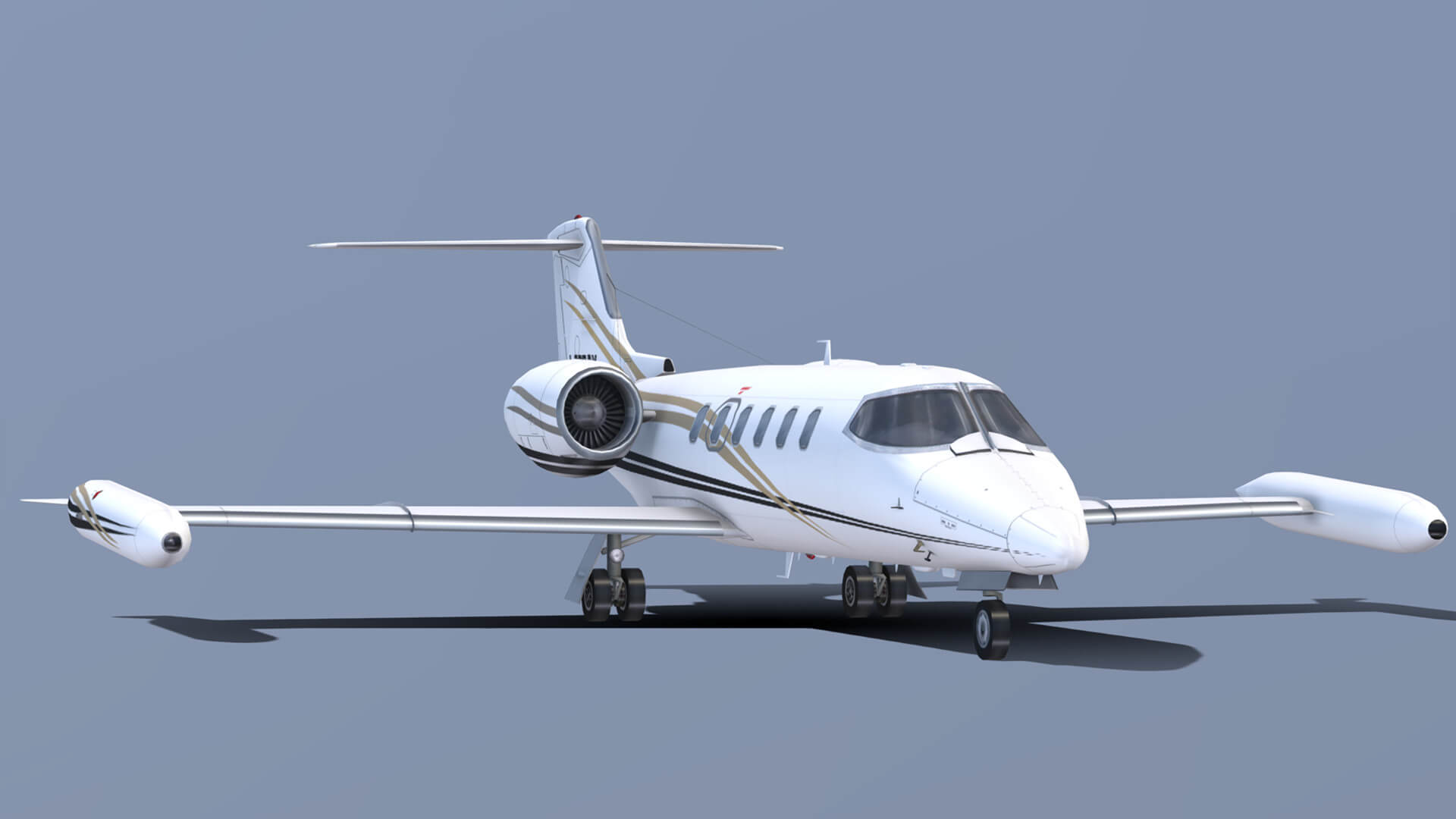 Learjet 35 Business Jet - 3D Model by Autoflex