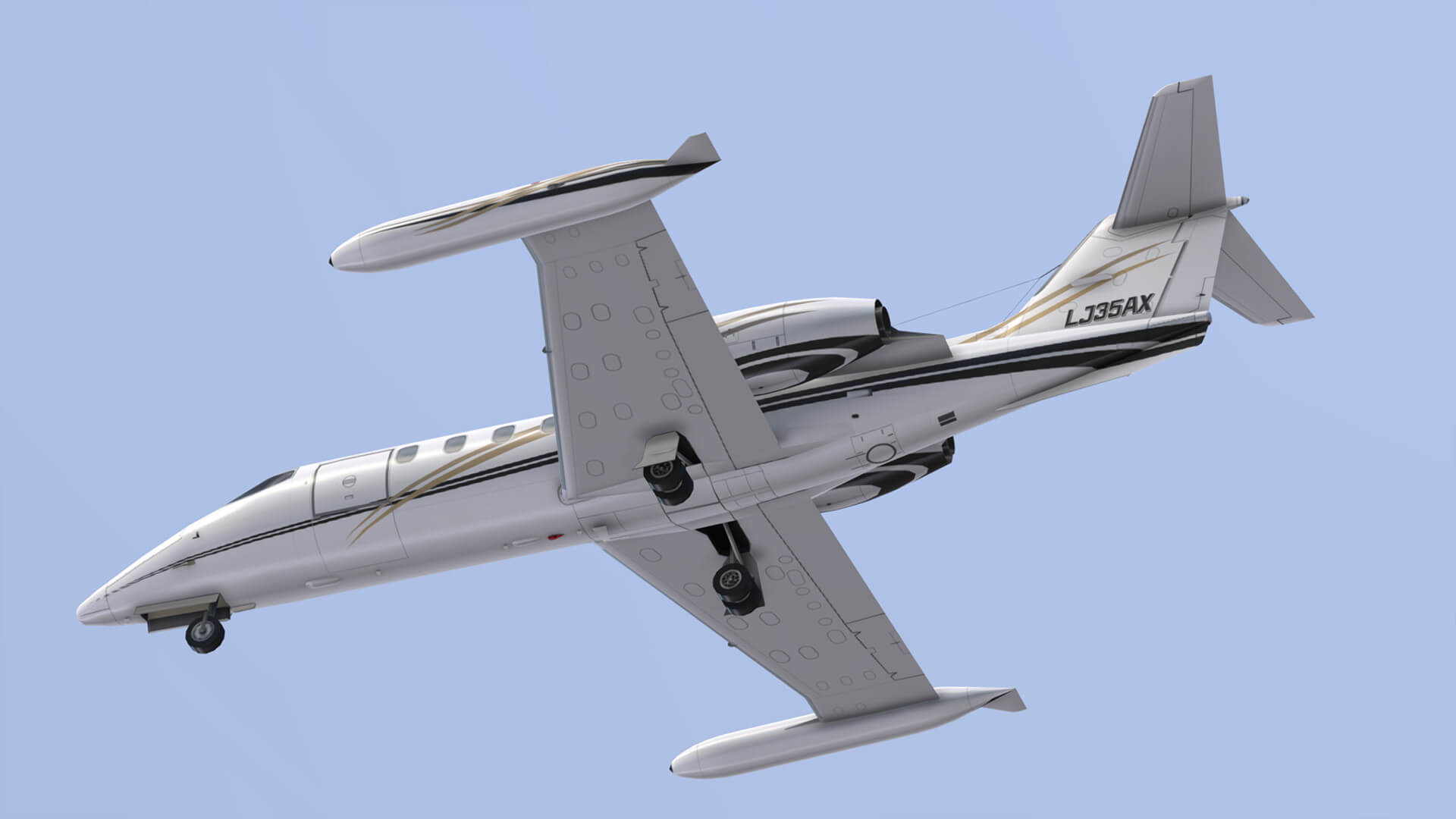 Learjet 35 Business Jet - 3D Model by Autoflex