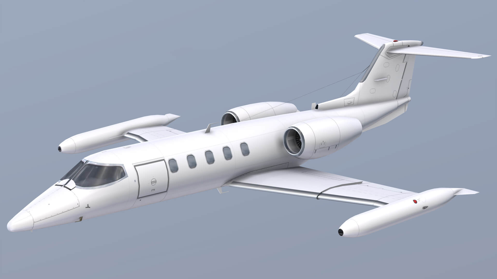 Learjet 35 Business Jet - 3D Model by Autoflex