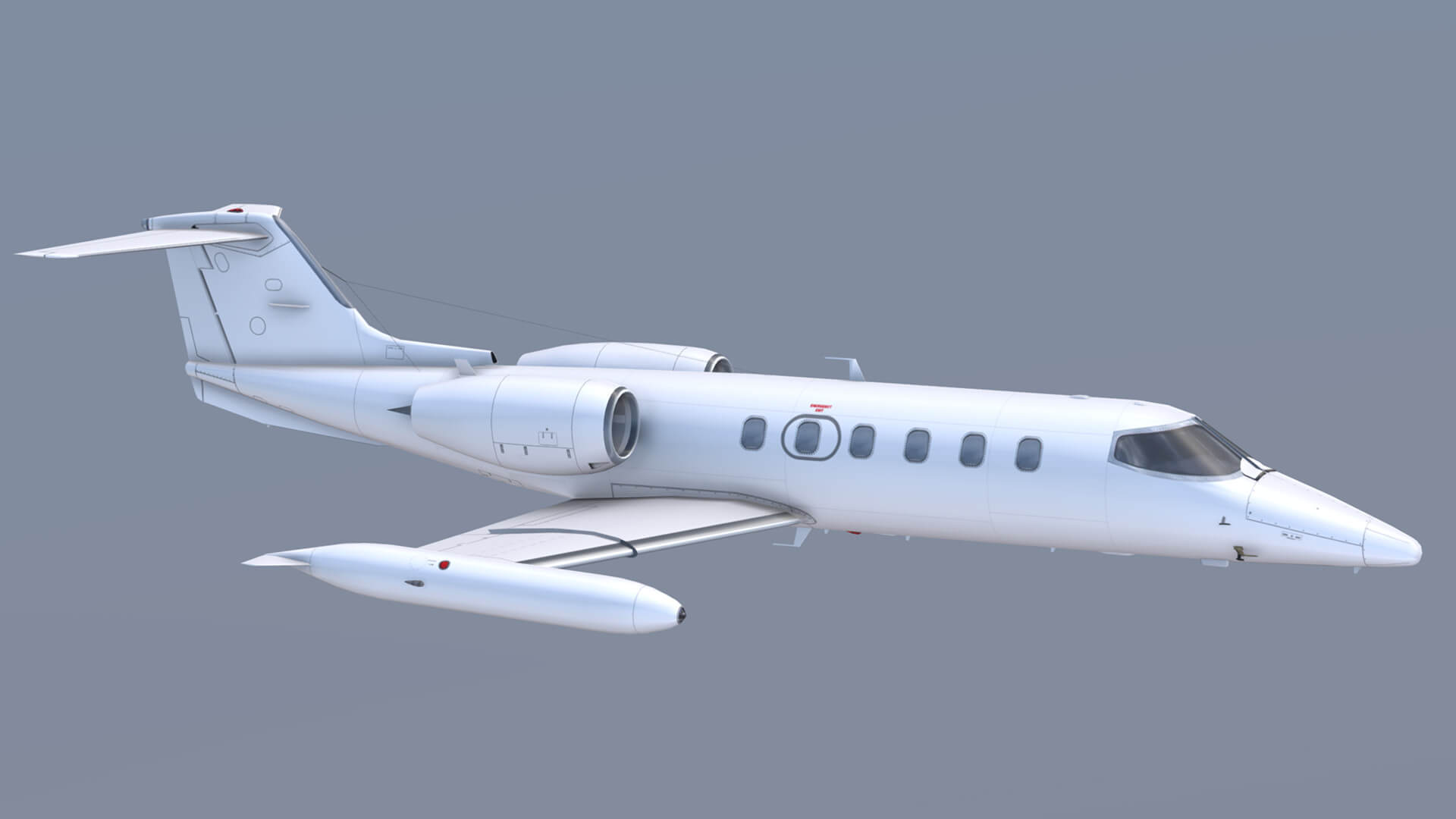 Learjet 35 Business Jet - 3D Model by Autoflex