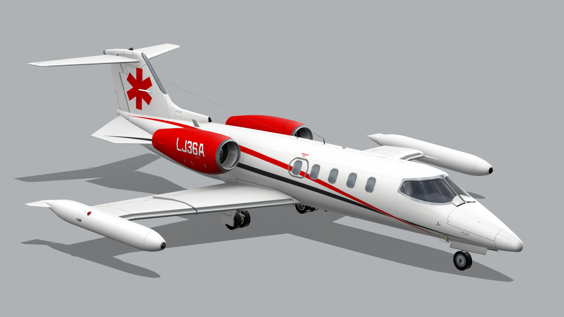 Learjet 36 Business Jet - 3D Model by Autoflex
