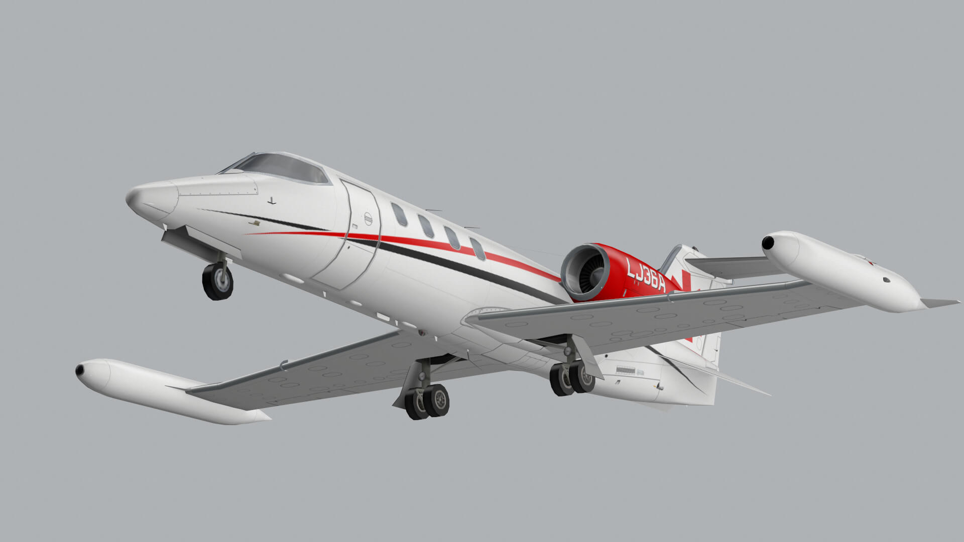Learjet 36 Business Jet - 3D Model by Autoflex