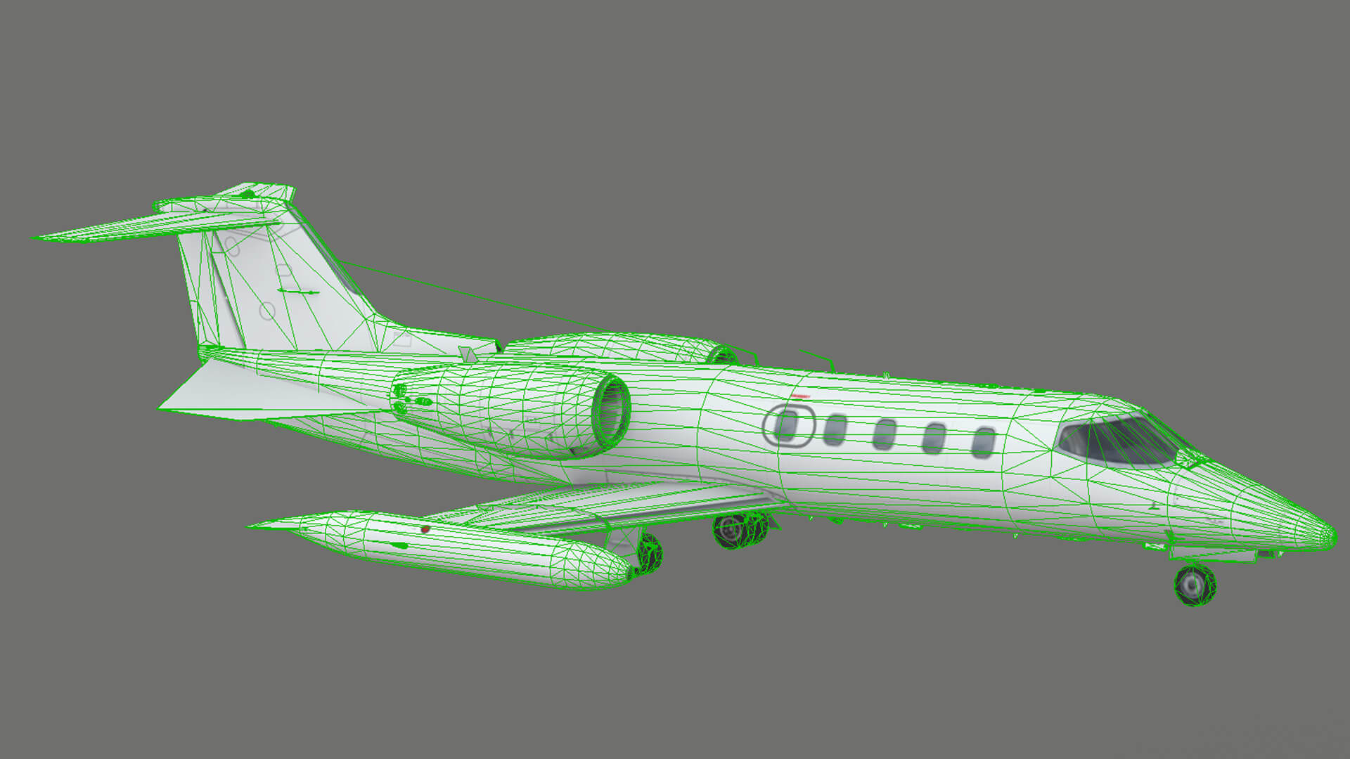 Learjet 36 Business Jet - 3D Model by Autoflex