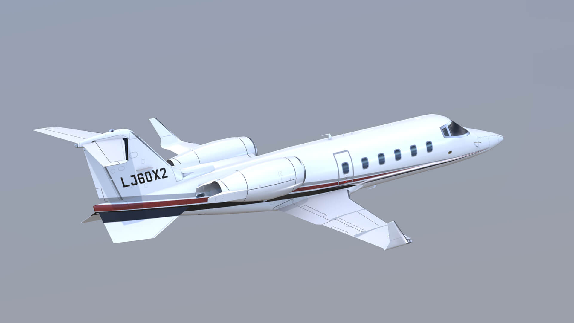 Bombardier Learjet 60 - 3D Model by Autoflex