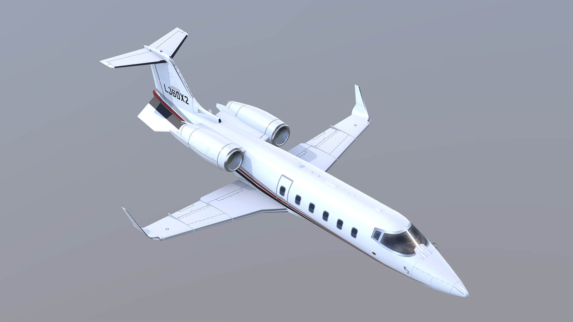 Bombardier Learjet 60 - 3D Model by Autoflex