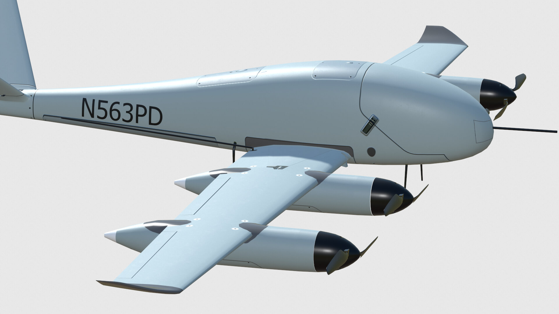 Pterodynamics UAV - 3D Model by Autoflex