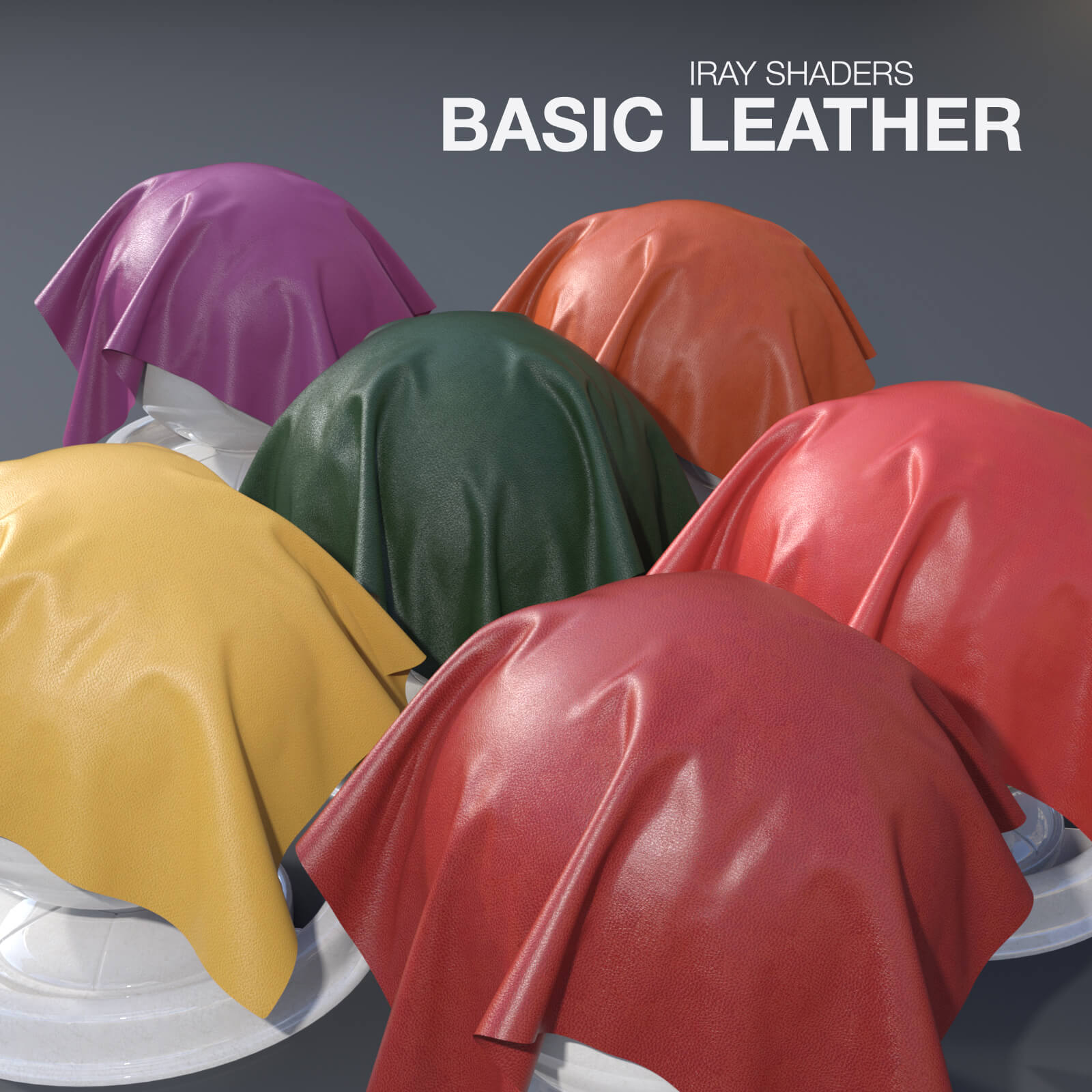 Basic Leather Iray Shaders [Merchant Resource] - Daz Content by avadagra