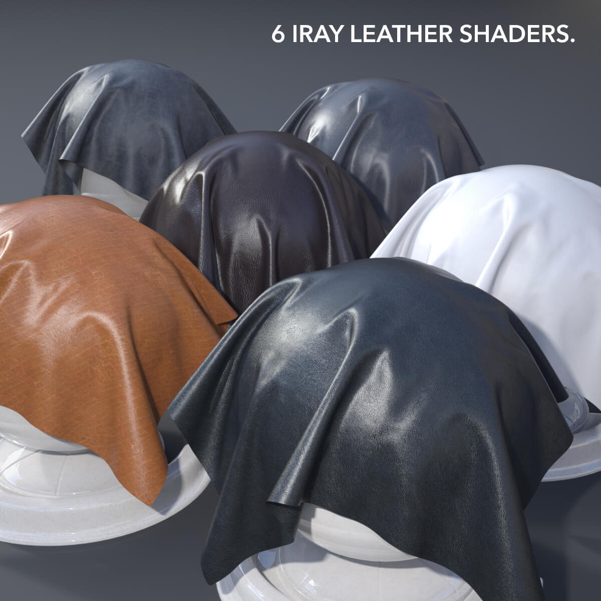 Shanghai Chair 6 Iray Leather Shaders - Daz Content by avadagra