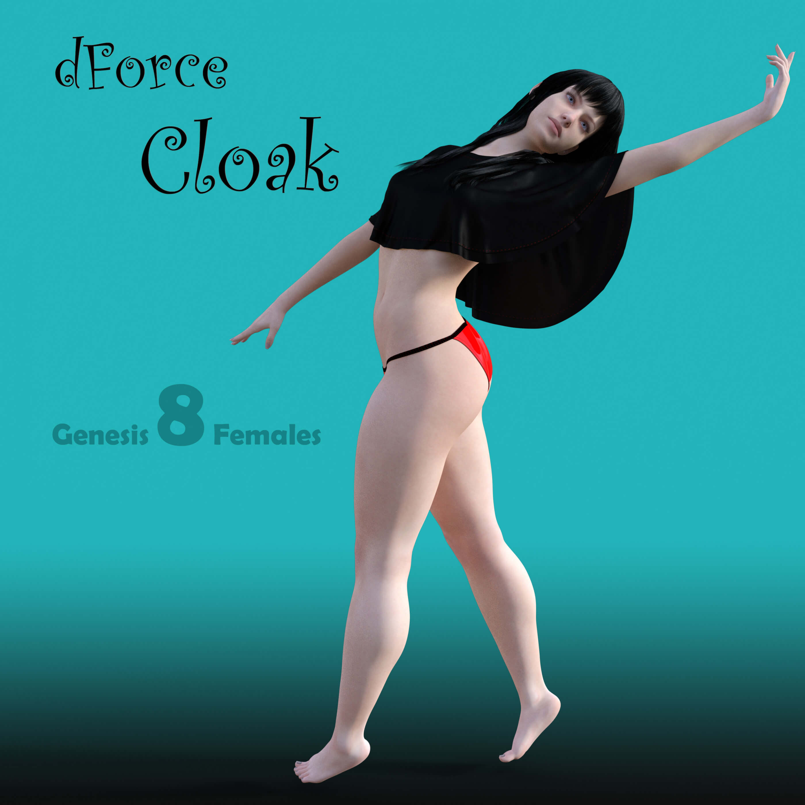dForce Cloak - Daz Content by Avesso
