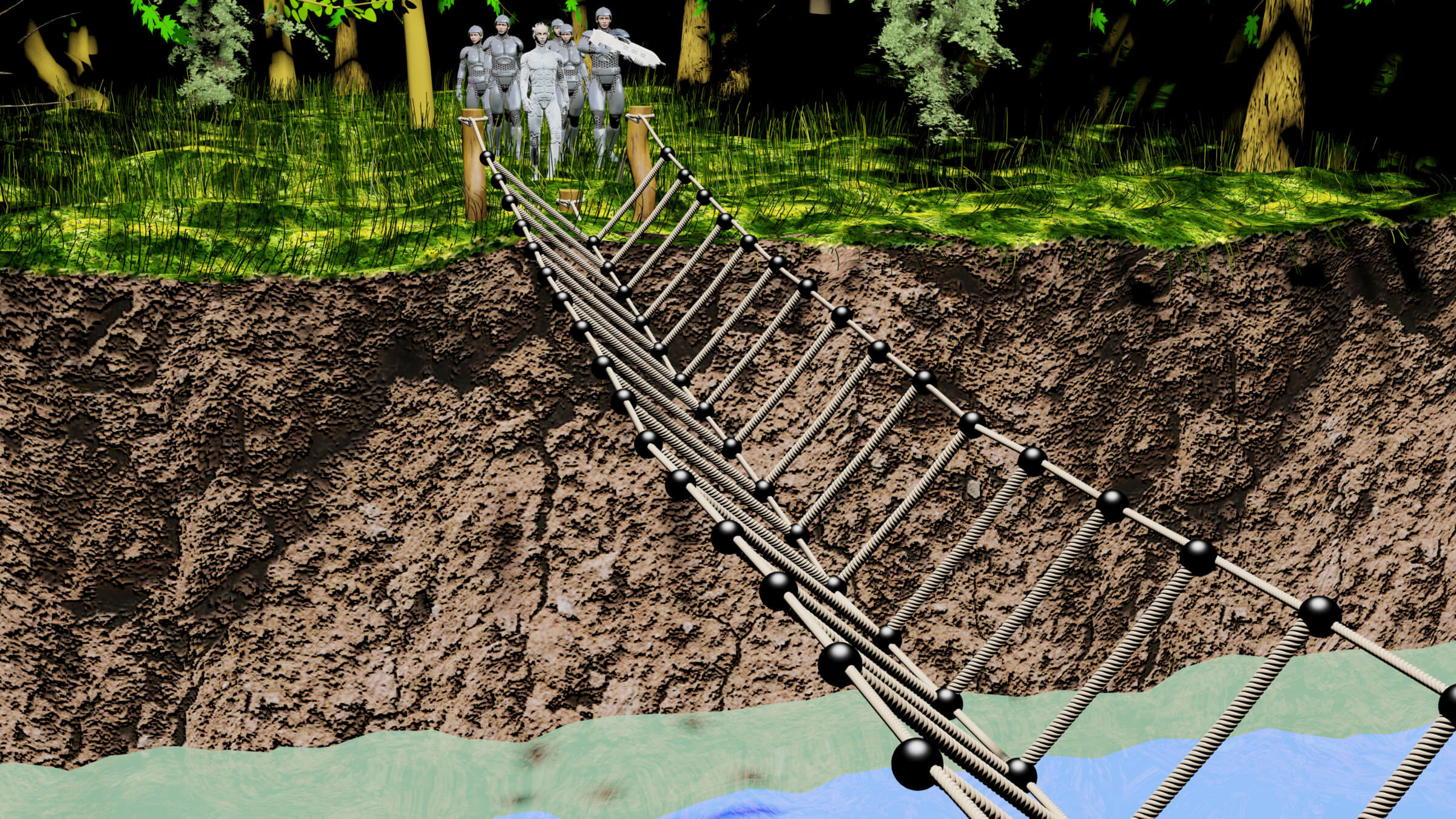 The Trail of the Worms 3D Render | RenderHub Gallery