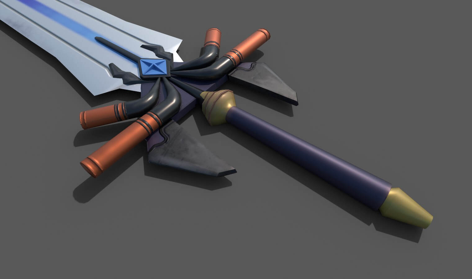 Fantasy Sword Weapon - Free 3D Model by Avinashkumar