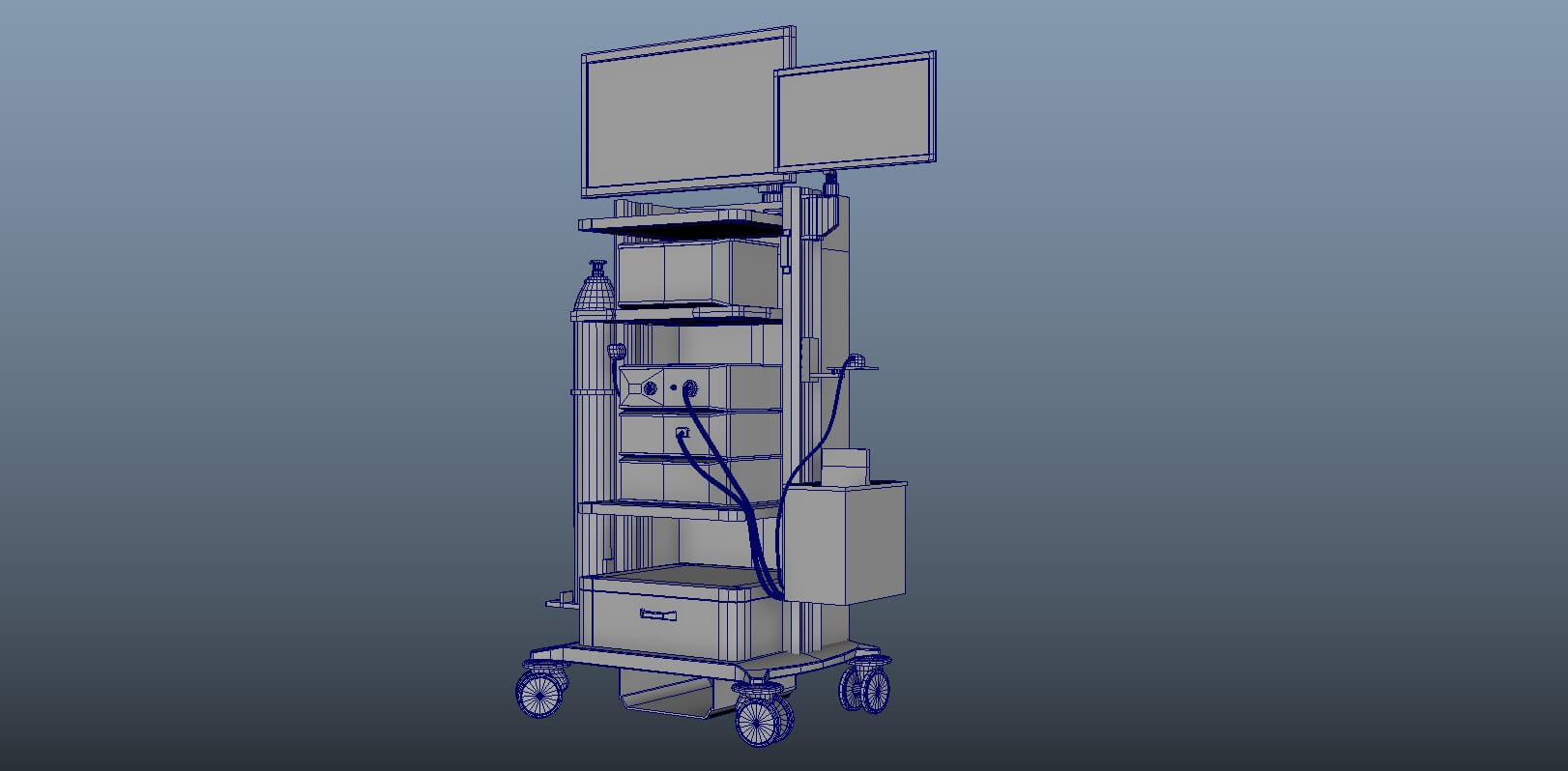 Hospital Equipment Machine - 3D Model by Avinashkumar