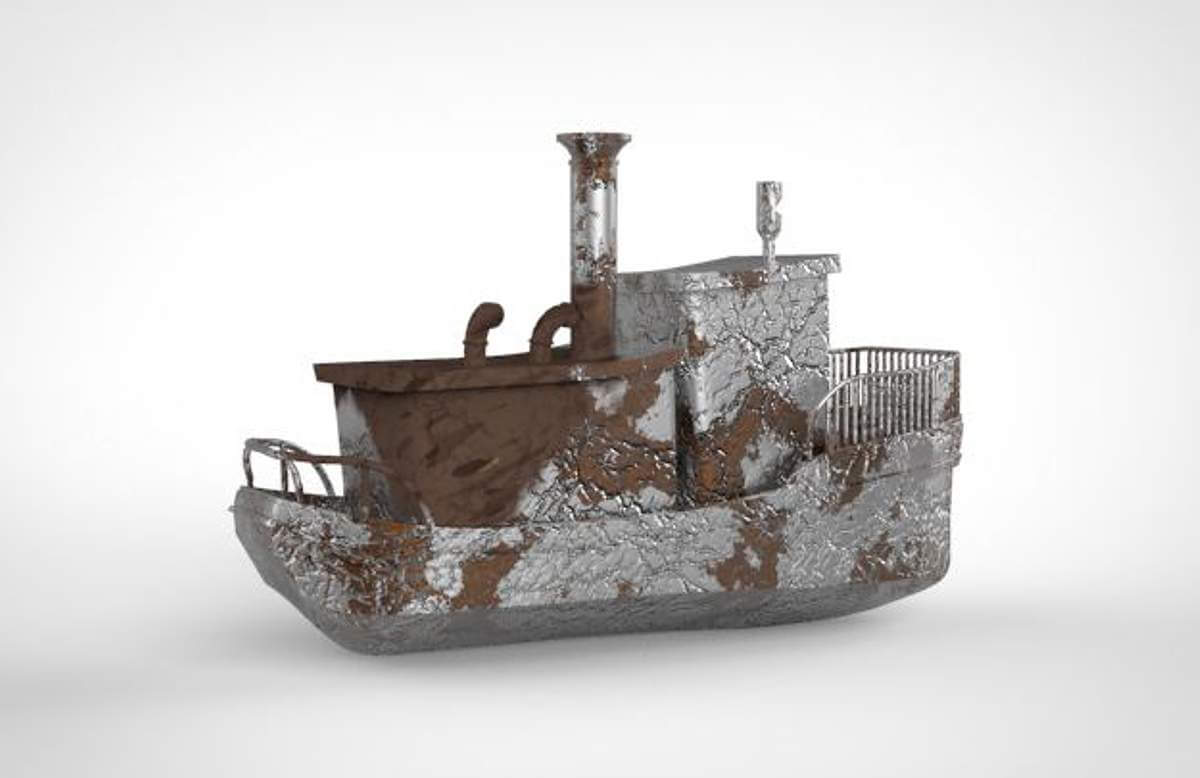 Cartoon Boat - 3D Model by Awais Ali