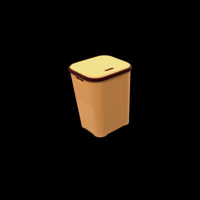 High Quality Laundry Hamper 3D Model by Awais3d